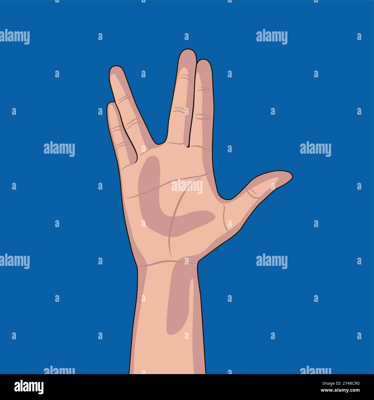 Raised arm salute Stock Vector Images - Alamy