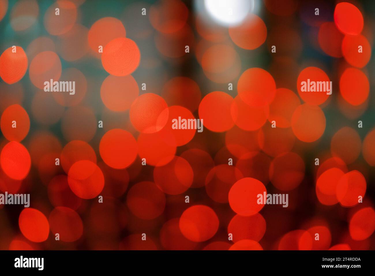 Red round reflections of lights on a dark background. Blur Stock Photo ...