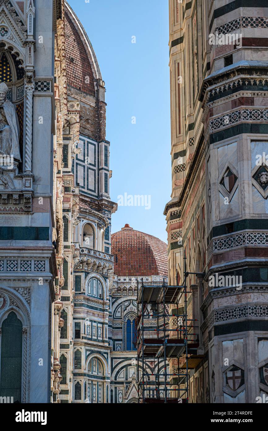 A vertical format photo of the Duomo of the Cathedral of Santa Maria ...