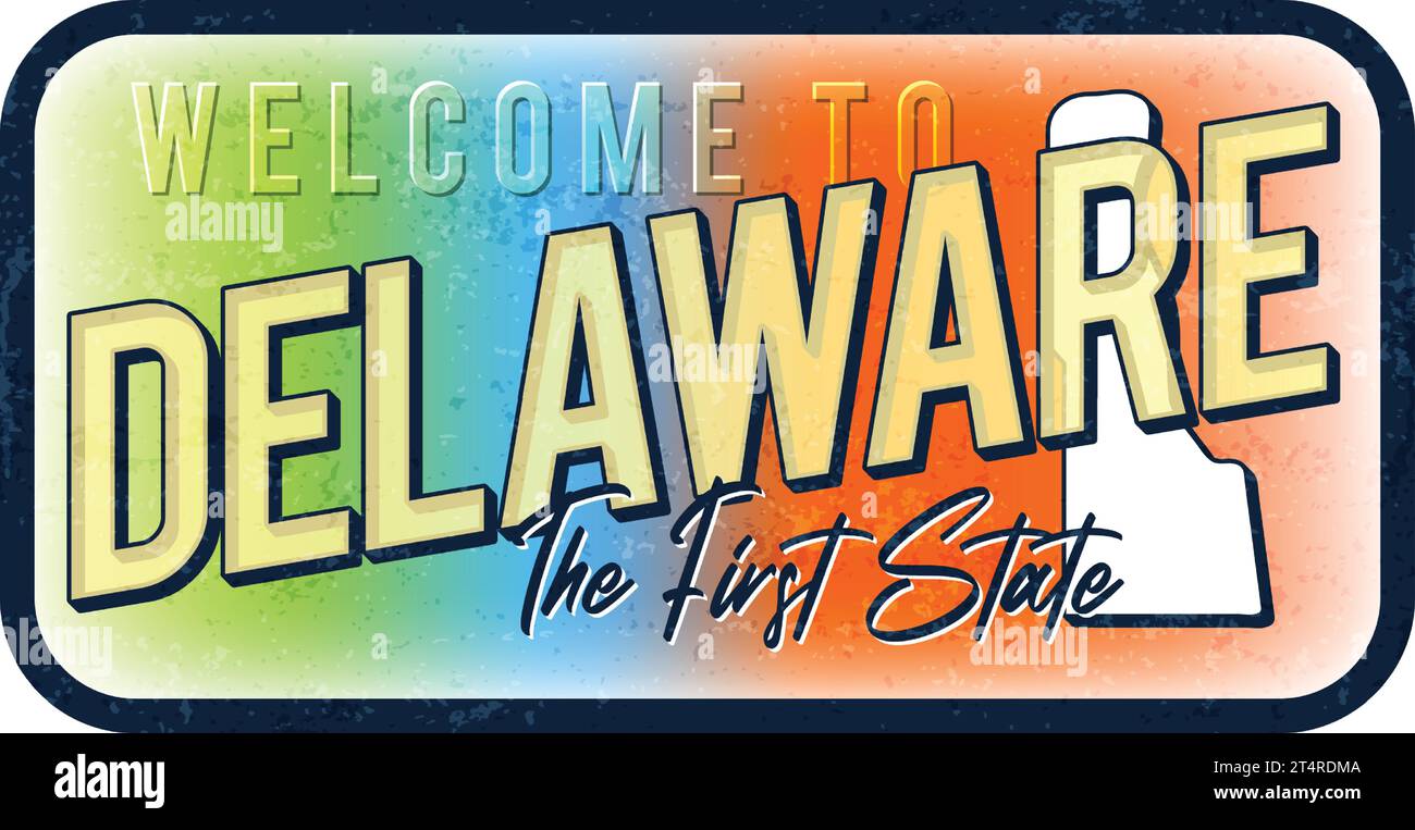 Welcome to delaware sign hi-res stock photography and images - Alamy
