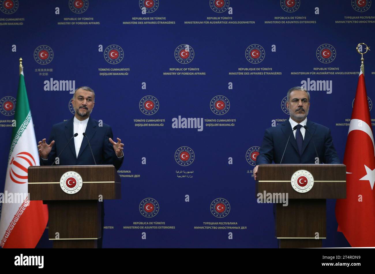 (231101) -- ANKARA, Nov. 1, 2023 (Xinhua) -- Iranian Foreign Minister ...