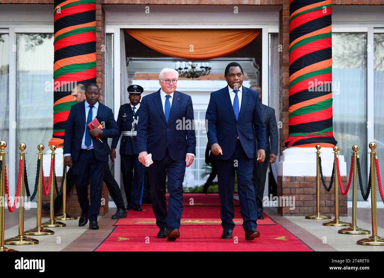 Lusaka, Zambia. 01st Nov, 2023. German President Frank-Walter ...