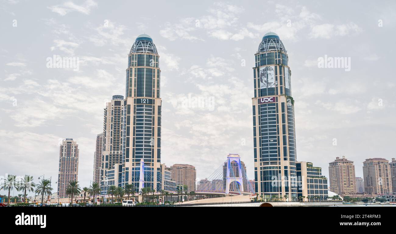 Gewan bridge doha hi-res stock photography and images - Alamy