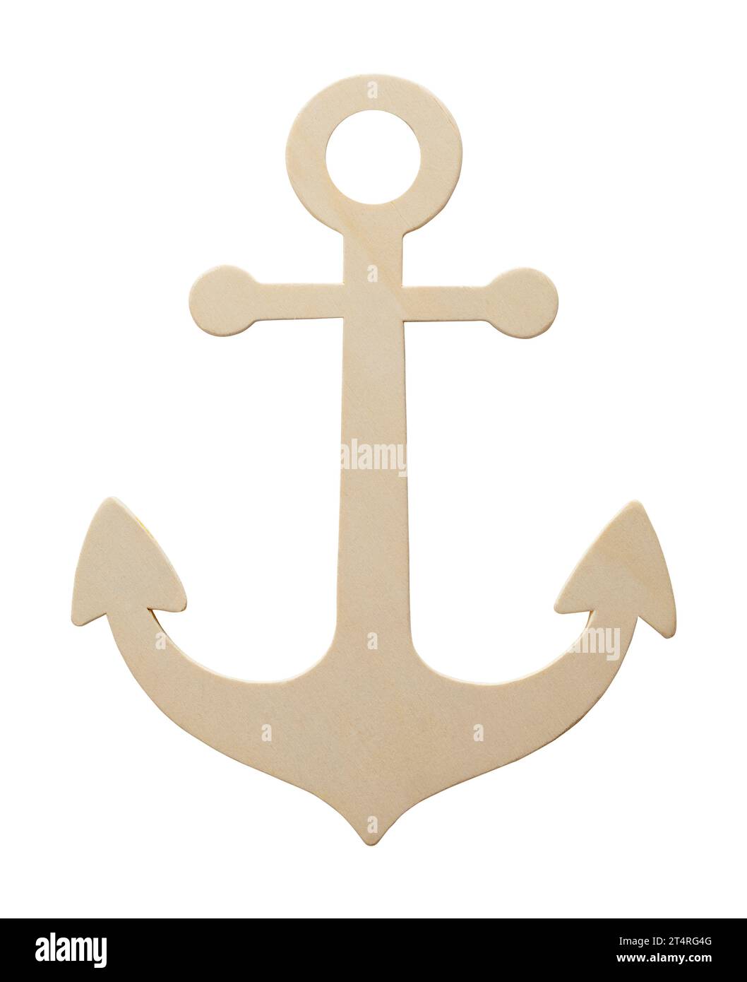Ship Anchor Symbol Cut Out on White Stock Photo - Alamy