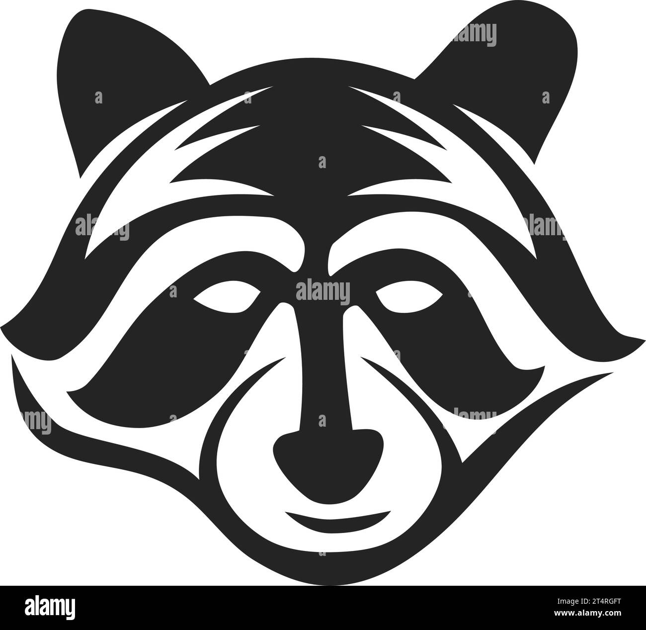 Raccoon mascot logo Black and White Stock Photos & Images - Alamy