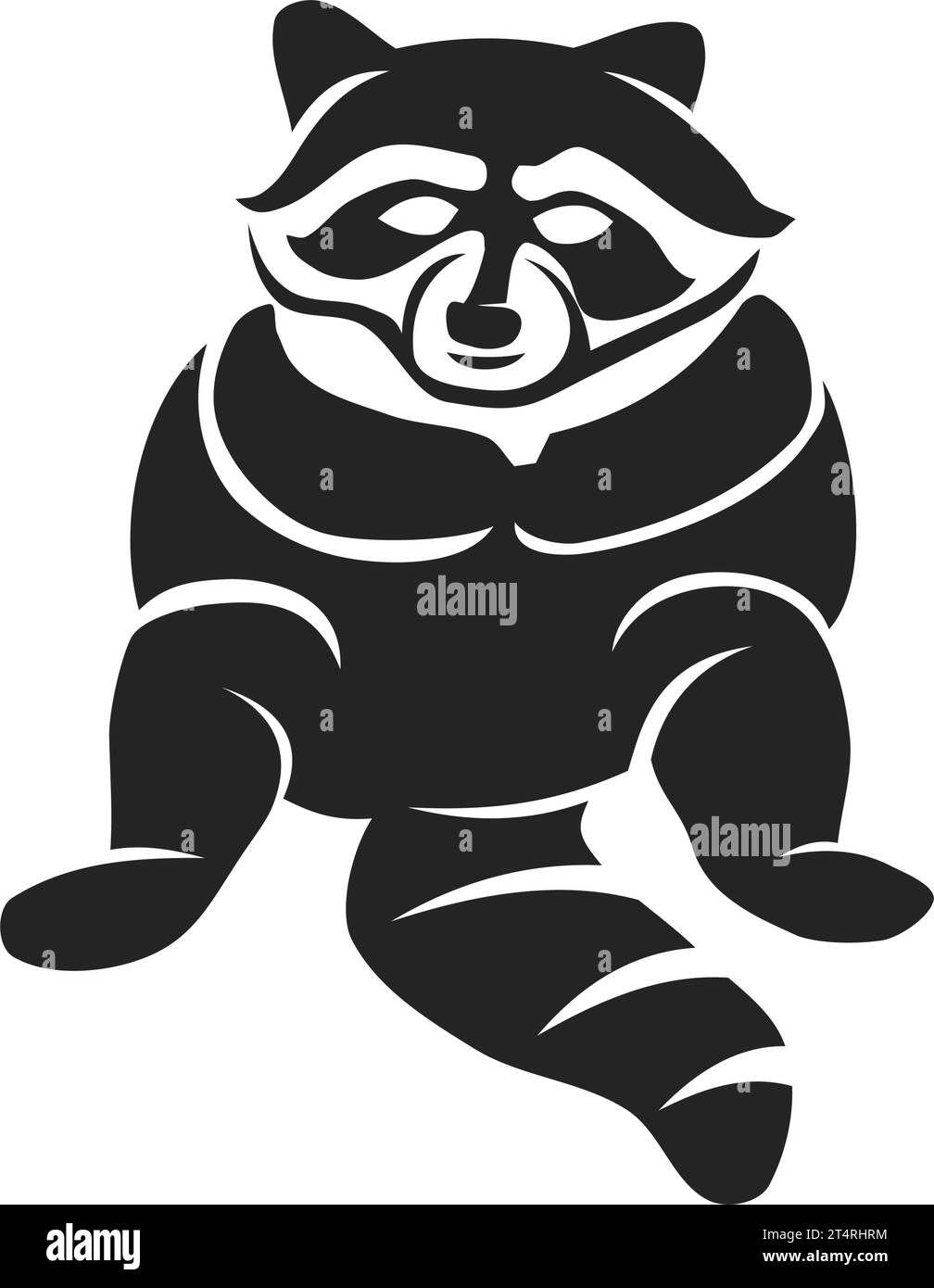 raccoon logo template Isolated. Brand Identity. Icon Abstract Vector ...