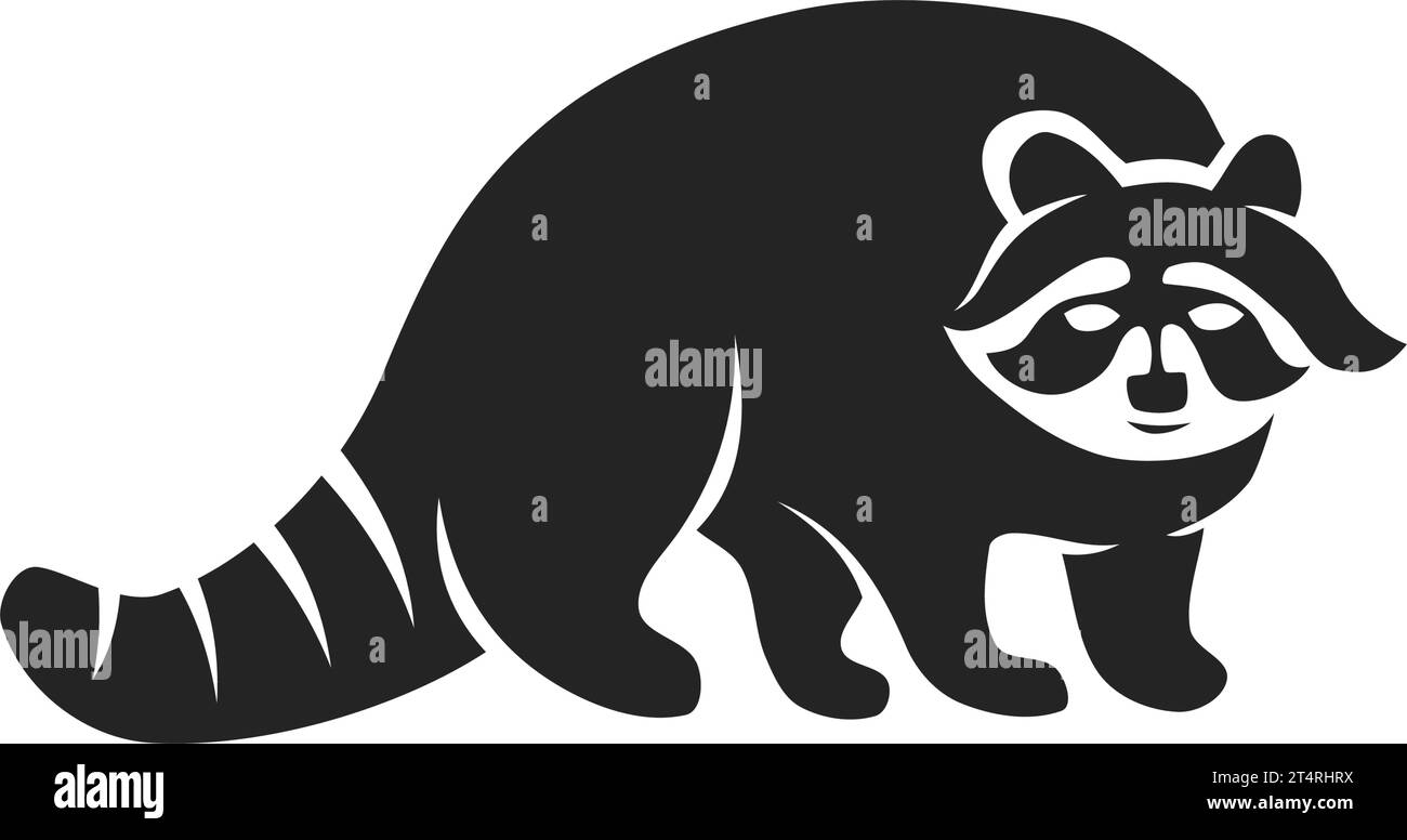 raccoon logo template Isolated. Brand Identity. Icon Abstract Vector ...