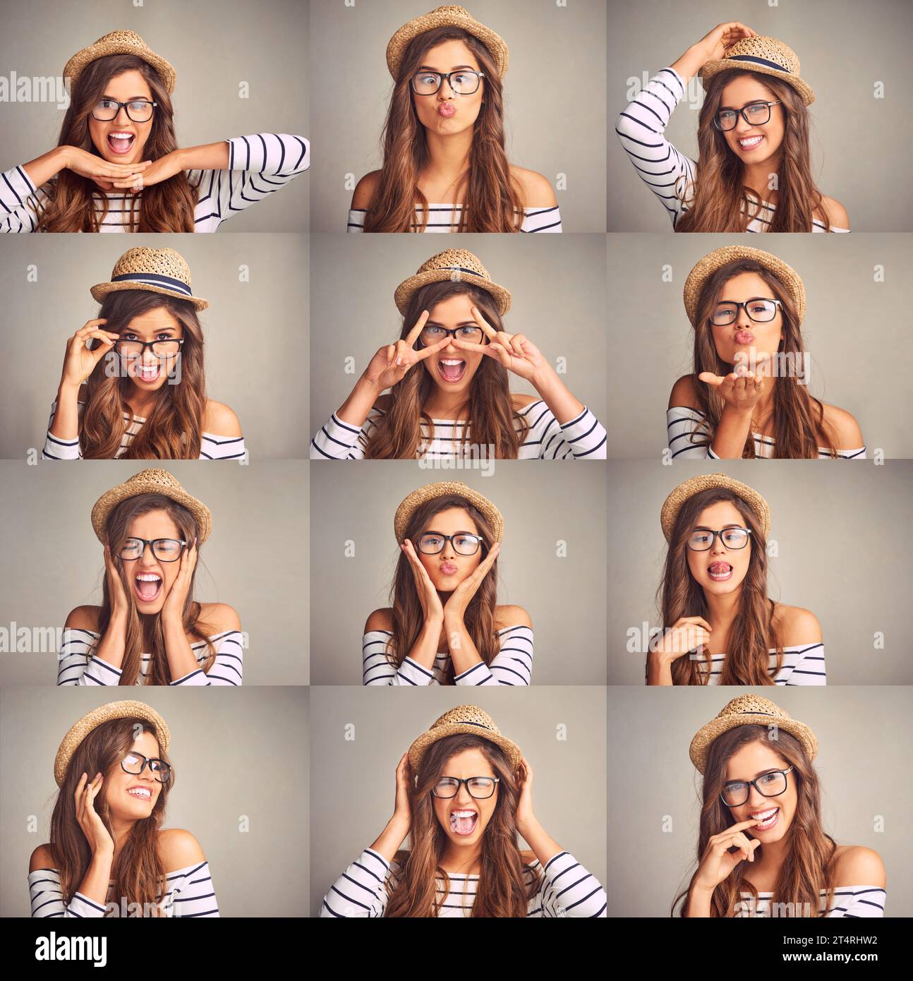 Lifes too short to hide your feelings. Composite studio image of an ...