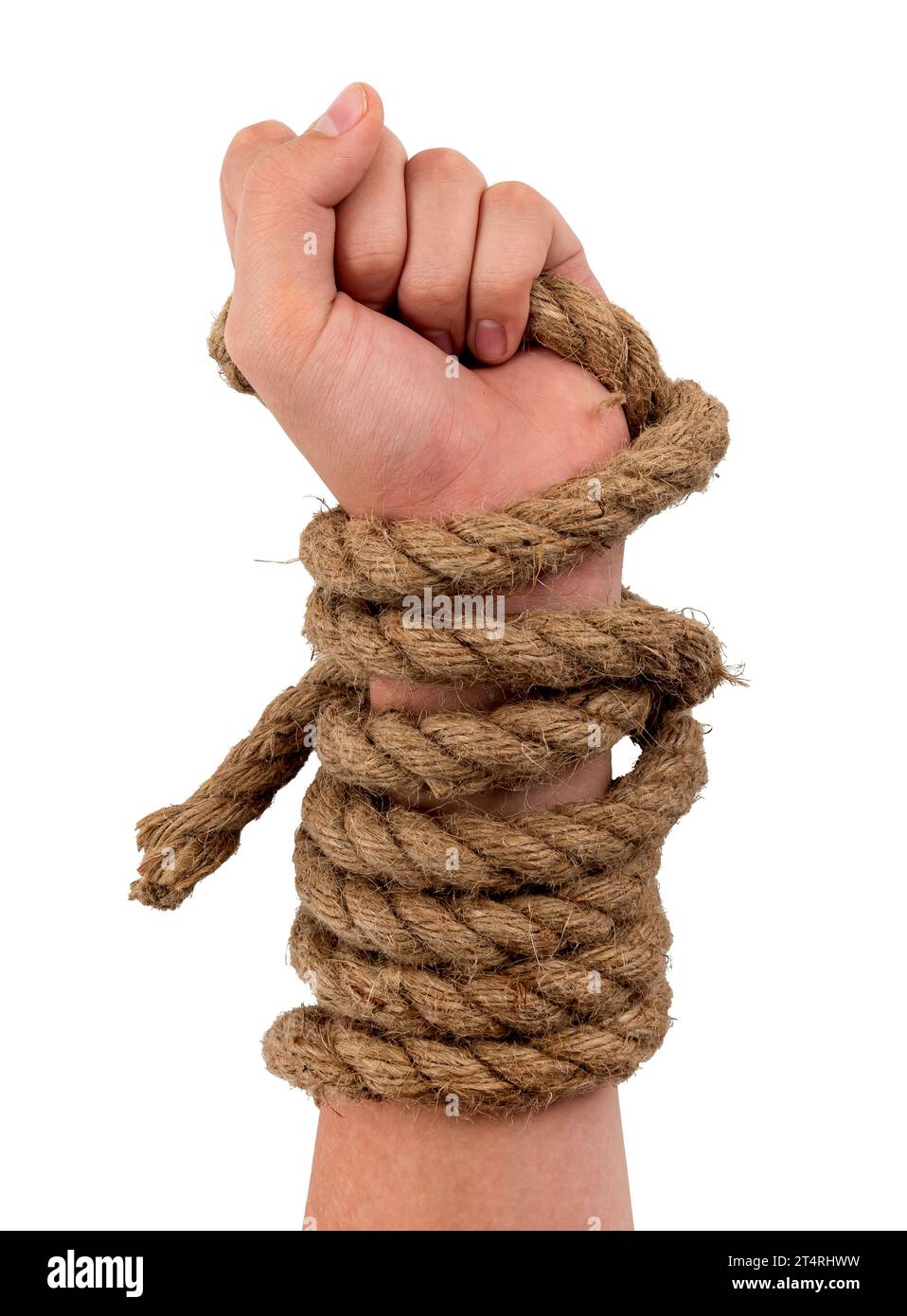 Hand tied rope woman hi-res stock photography and images - Alamy