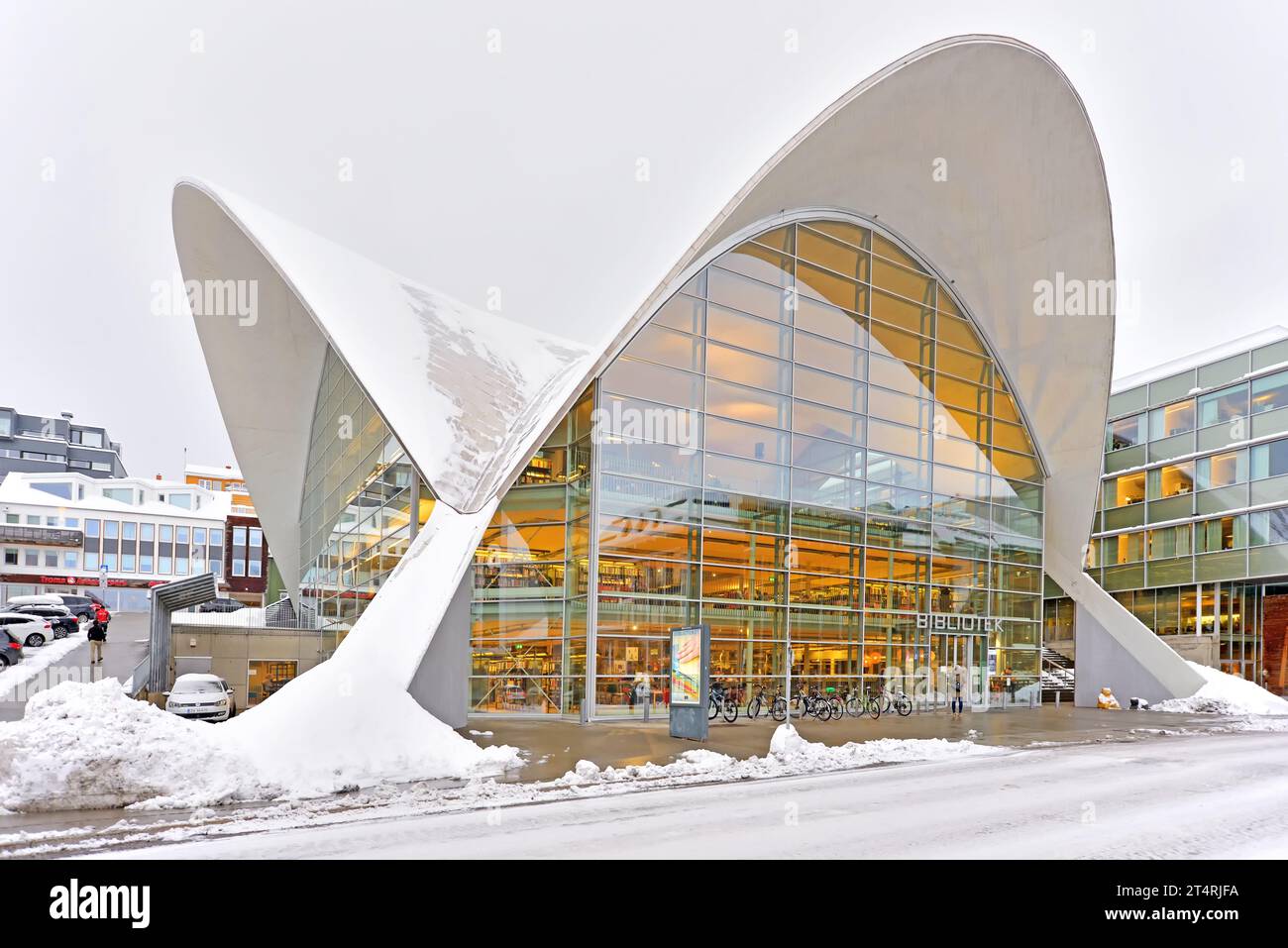 Public Library and archive, City of Tromso, Norway Stock Photo - Alamy