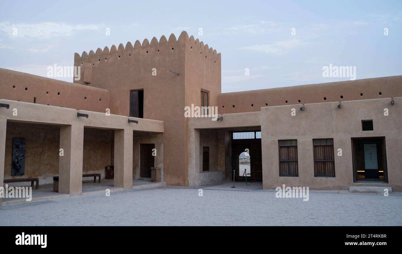 Doha, Qatar- November 01, 2023 :historical old Fort Zubarah (Al Zubara ...