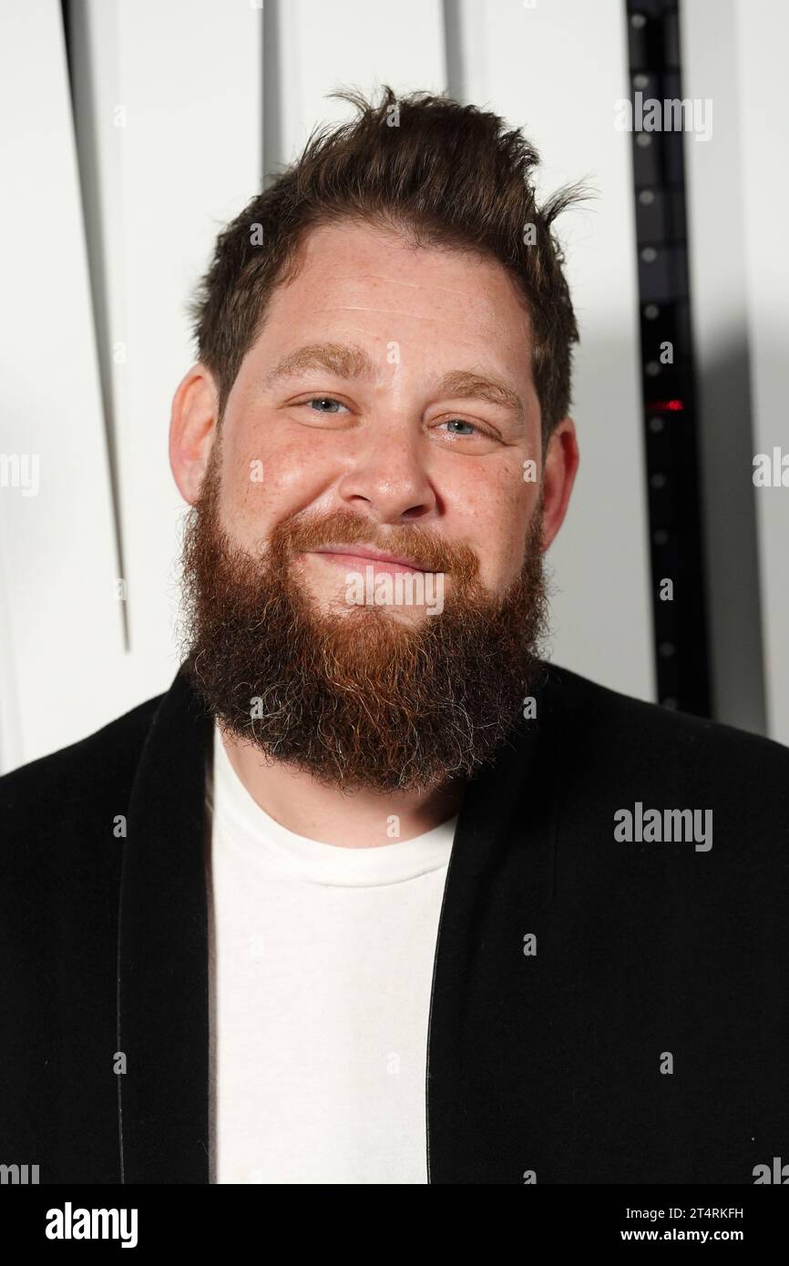 Joe Pearlman arrives for the Robbie Williams Netflix documentary launch ...