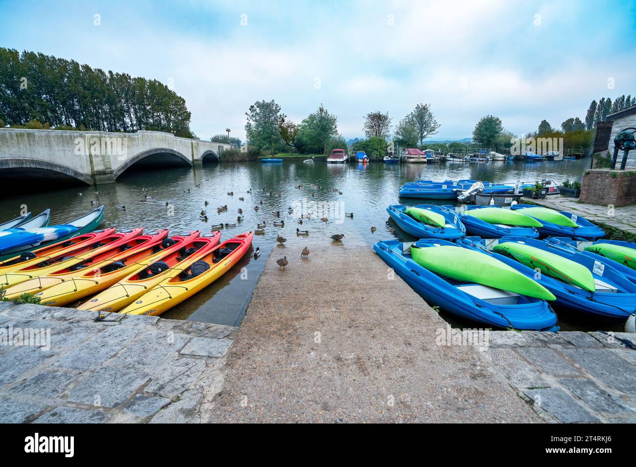 Boat hire on the River Frome at Abbots Quay Wareham Dorset England Uk ...