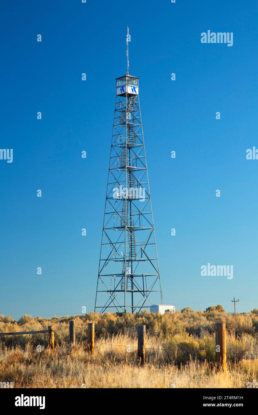 Lookout tower, Malheur National Wildlife Refuge, Oregon Stock Photo - Alamy