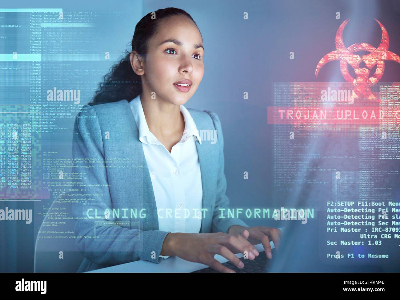 Good luck getting past me. an attractive young businesswoman sitting ...