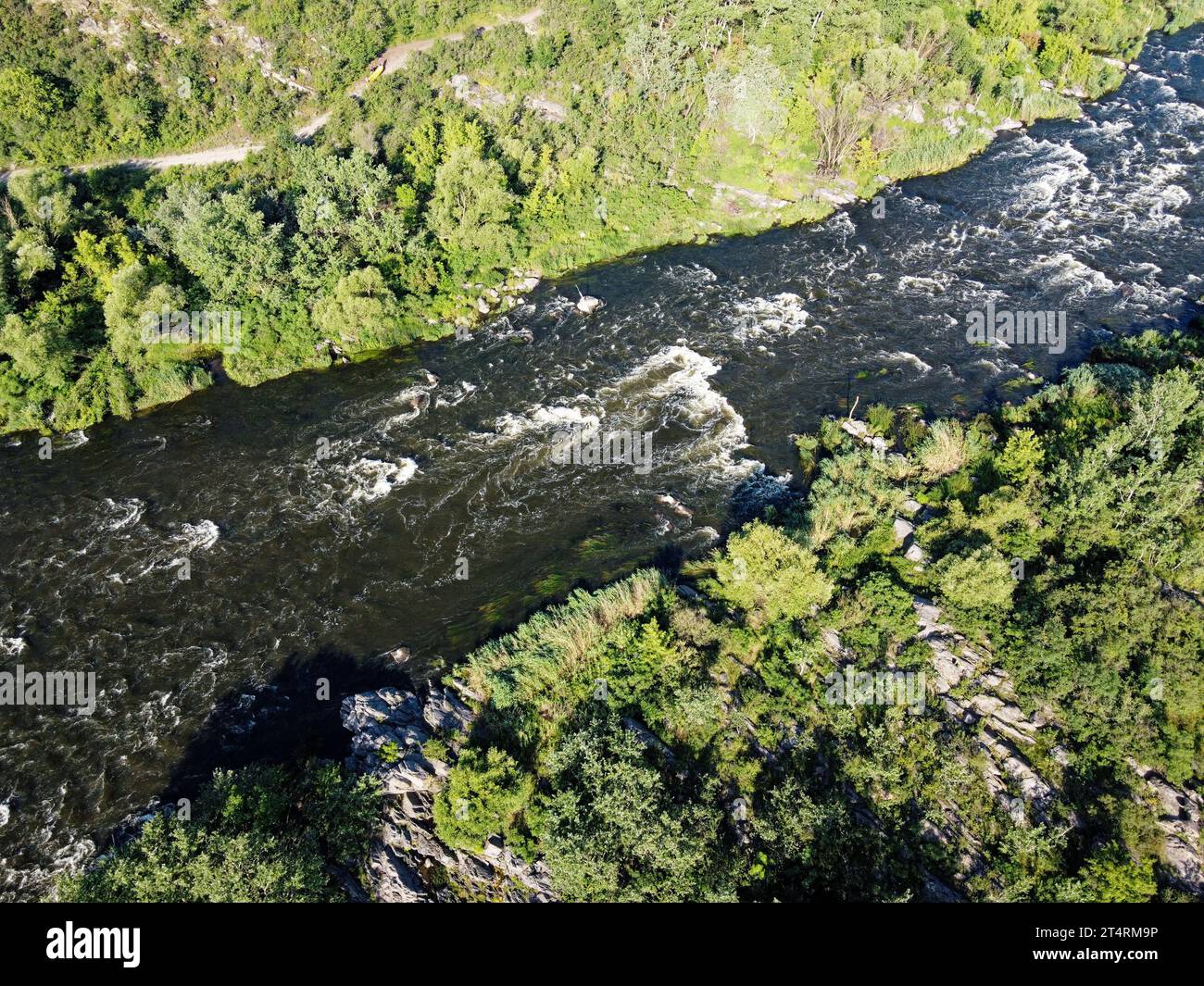 Flying over river on drone hi-res stock photography and images - Alamy