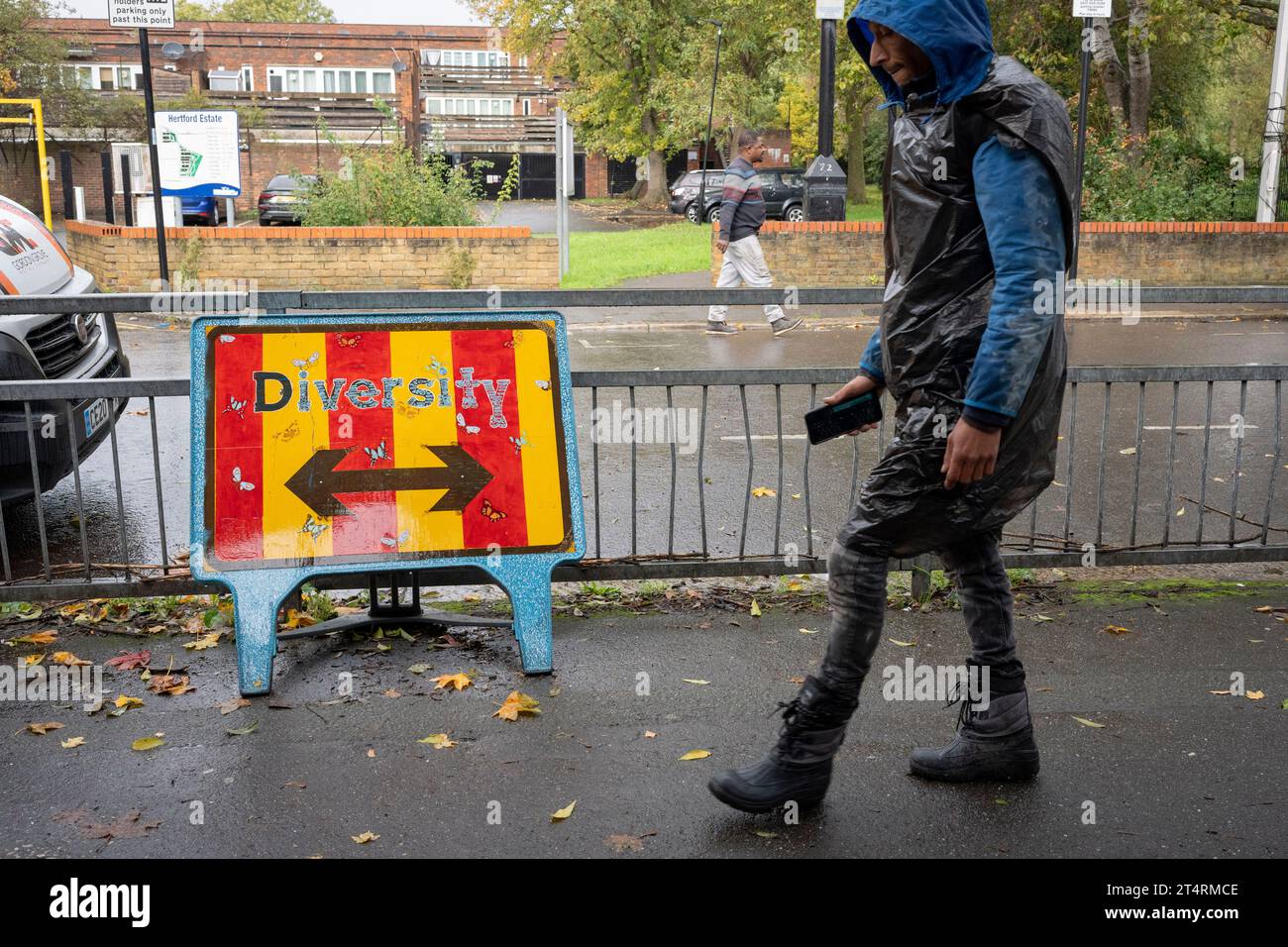 A Diversity sign outside Grove Adventure Playground on Gordon Road in ...