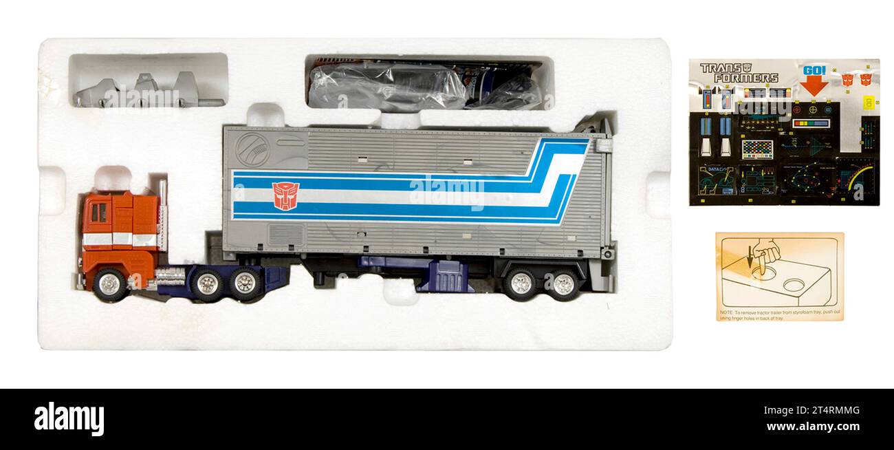 1984 Hasbro Transformers Generation 1 Series 1 Boxed Optimus Prime AFA ...