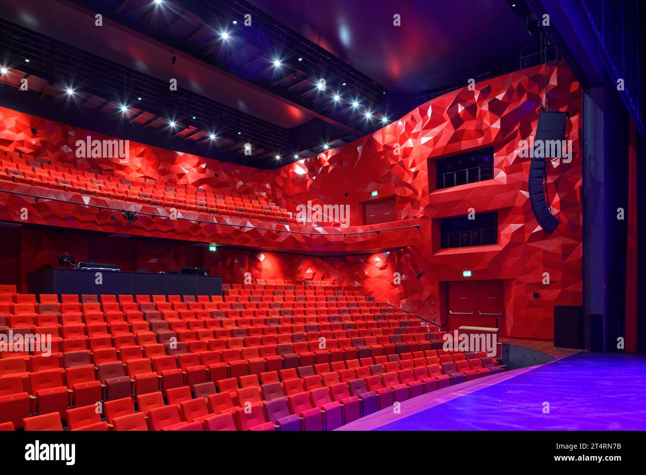 Main auditorium (grote zaal) seen from rear of stage. Theater Zuidplein ...