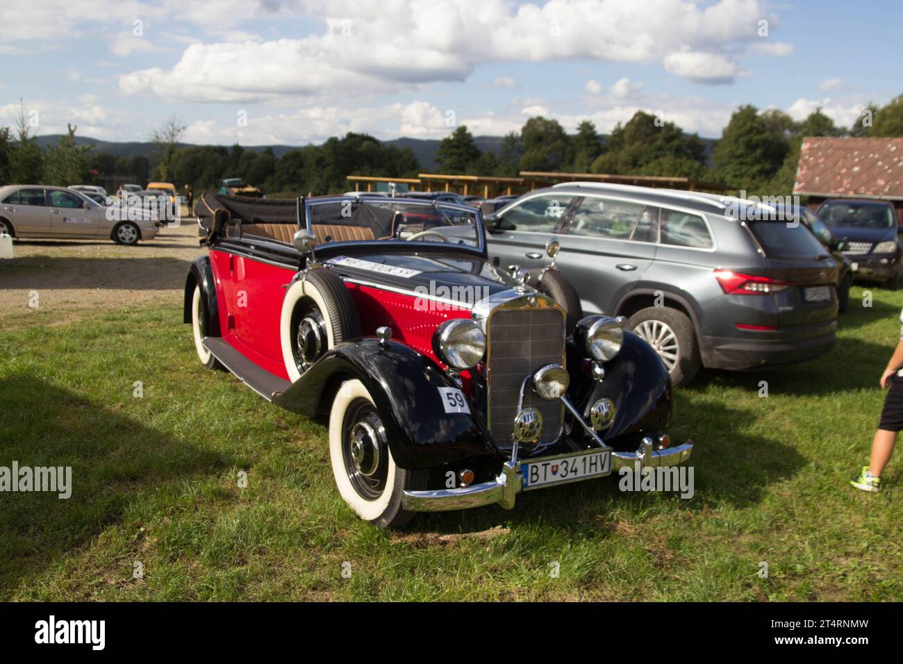 Mercedes Typ 230 W 143 Cabrio C 1937 after full restoration, distant ...