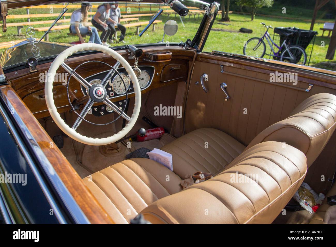 Mercedes Typ 230 W 143 Cabrio C 1937 after full restoration, view from ...