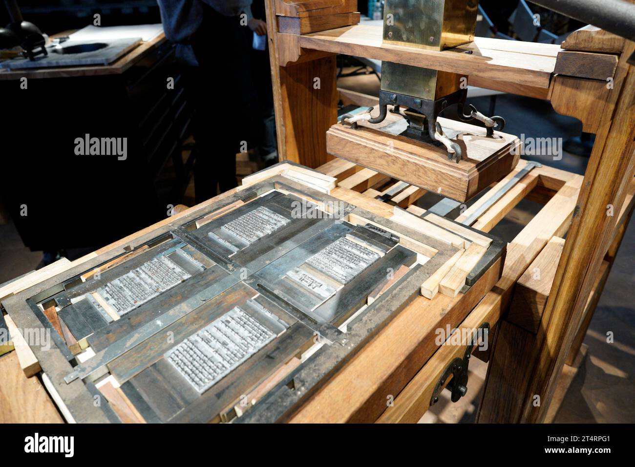 Associated librarian Caroline Duroselle-Melish demonstrate a ...