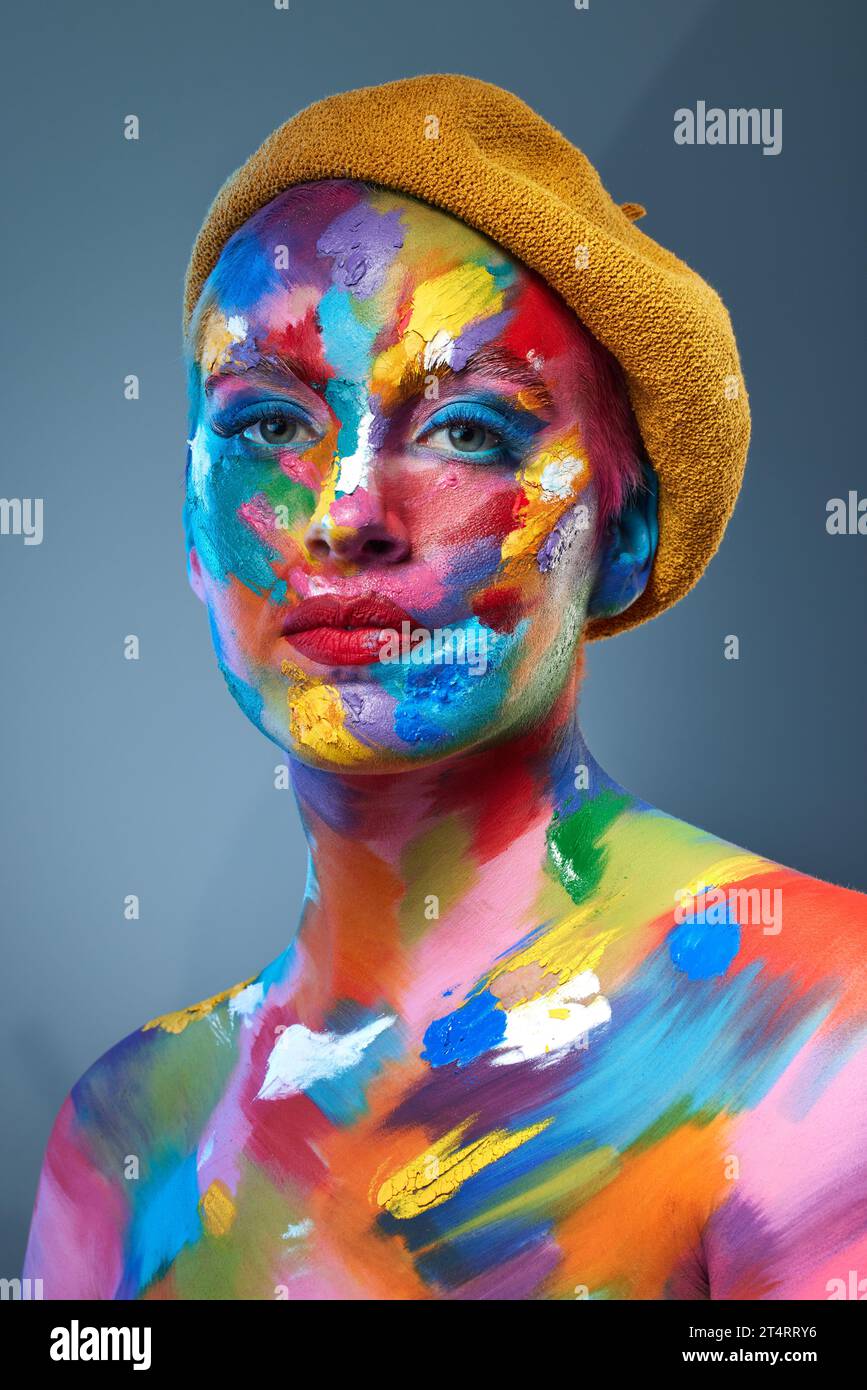 French face paint hi-res stock photography and images - Alamy