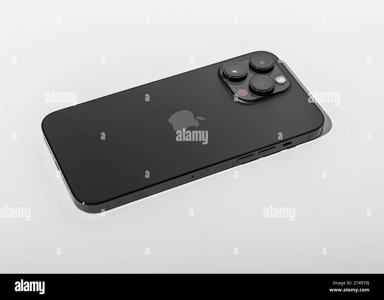 Berlin, Germany October 30 2023 Iphone 14 pro max, back side with ...