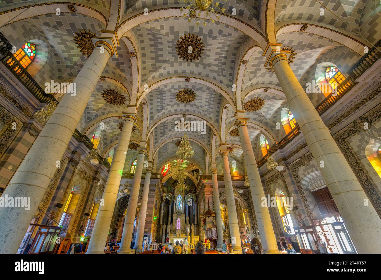 Interior view of the Basilica Cathedral of the Immaculate Conception, also known as the Mazatlan ...