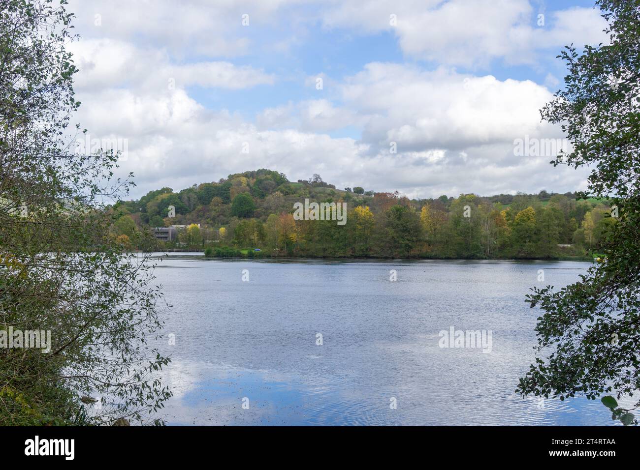 Lake in the country Luxembourg called Meer van Echternach Stock Photo ...