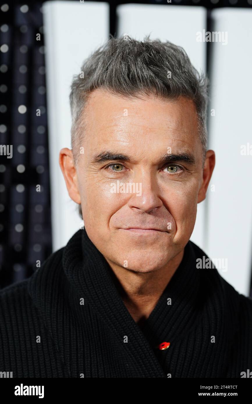 Robbie Williams arrives for the Robbie Williams Netflix documentary ...