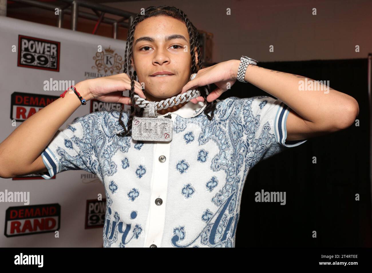 Philadelphia, PA, USA. 27th Oct, 2023. DD Osama backstage at Power 99 ...