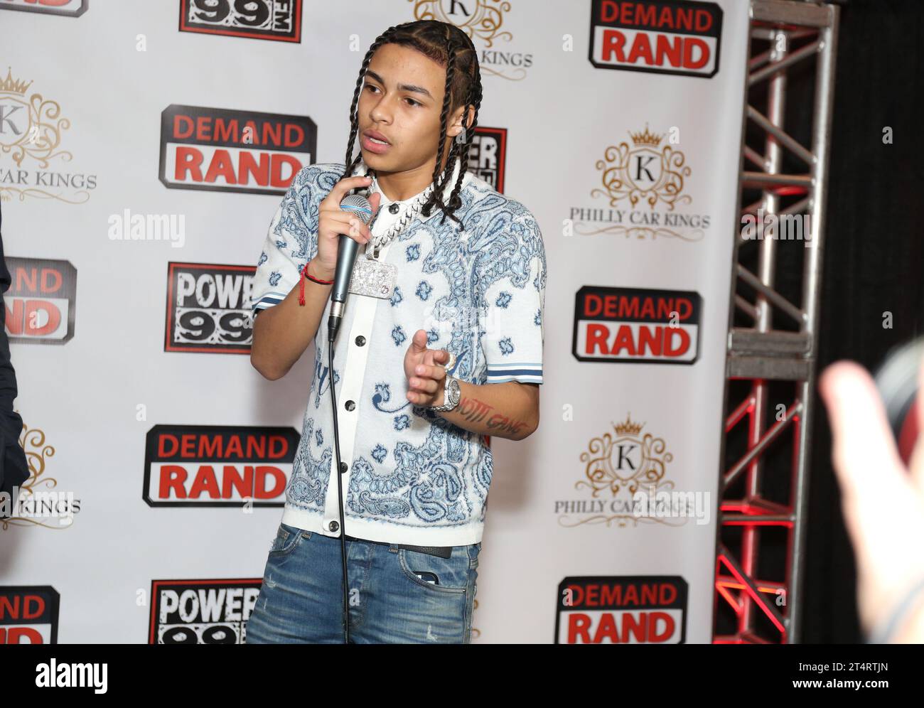 Philadelphia, PA, USA. 27th Oct, 2023. DD Osama backstage at Power 99 ...