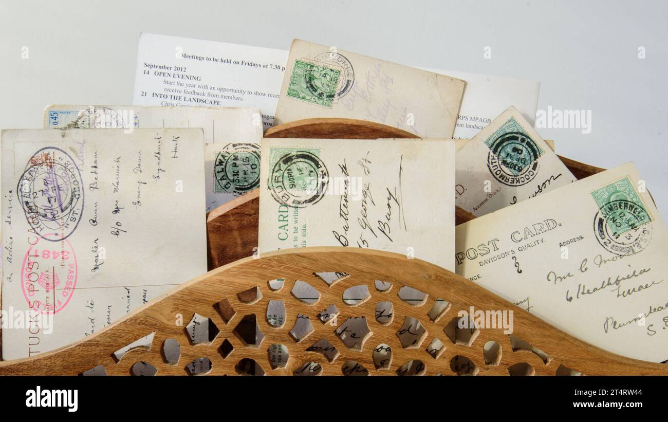 Date time place and other useful information in the form of a postmark ...