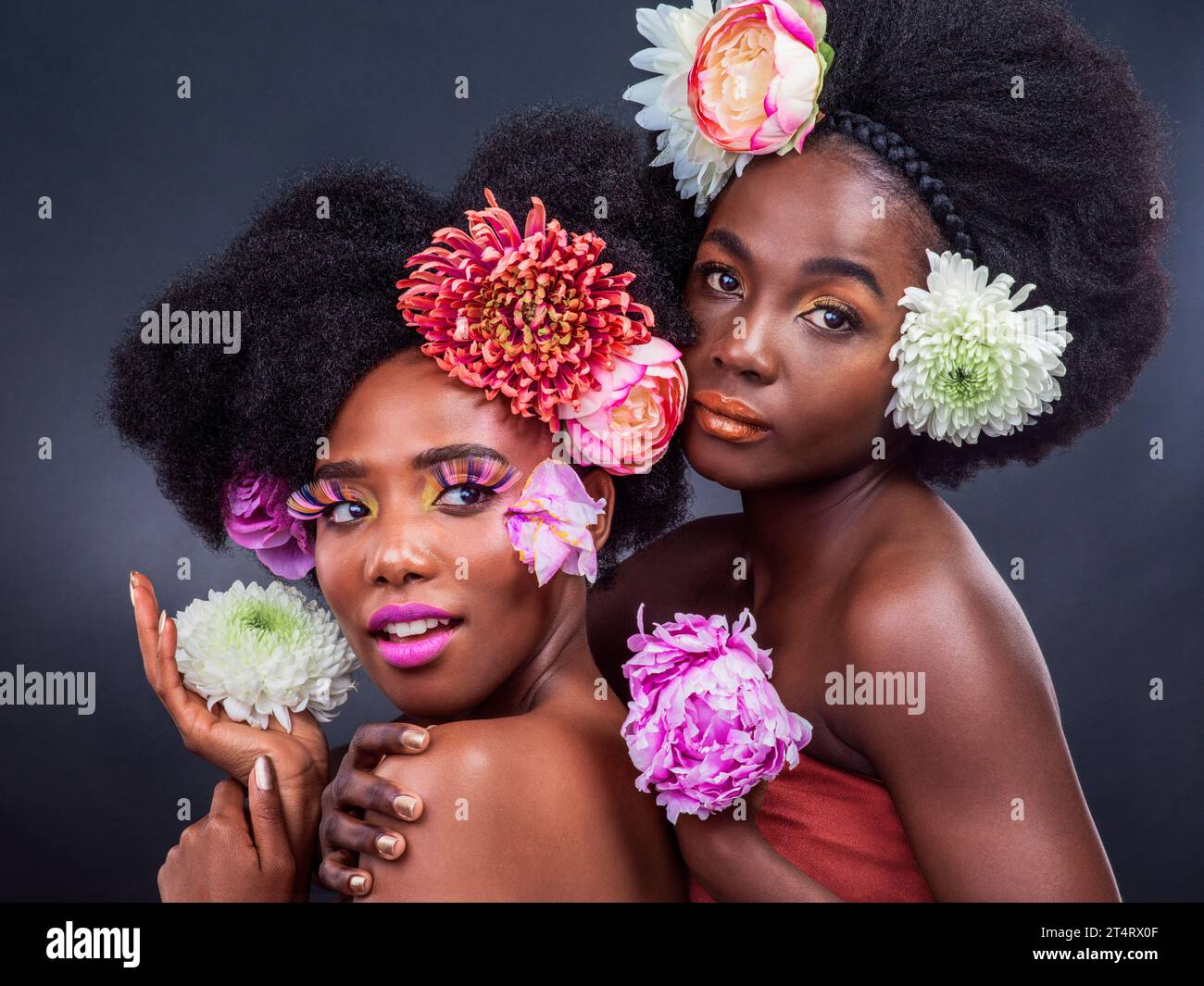 We have nothing to hide and everything to show. two beautiful women ...