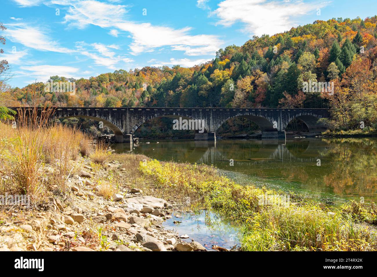 Edward Moss Gatliff Memorial Bridge a sandstone-faced closed-spandrel ...