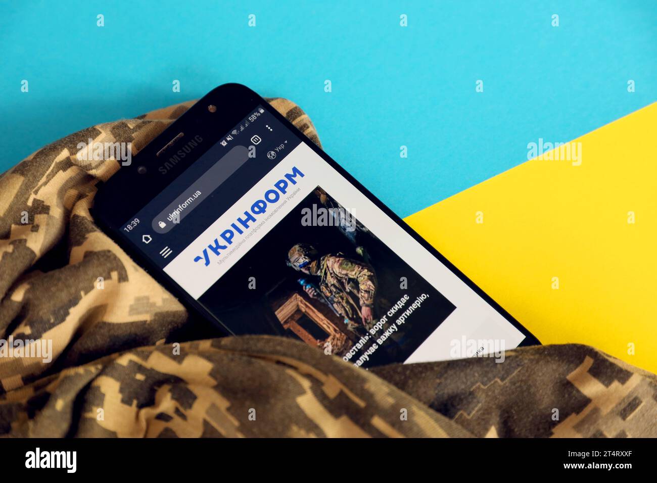 KYIV, UKRAINE - 4 MAY, 2023: Ukrinform ukrainian news portal on ...