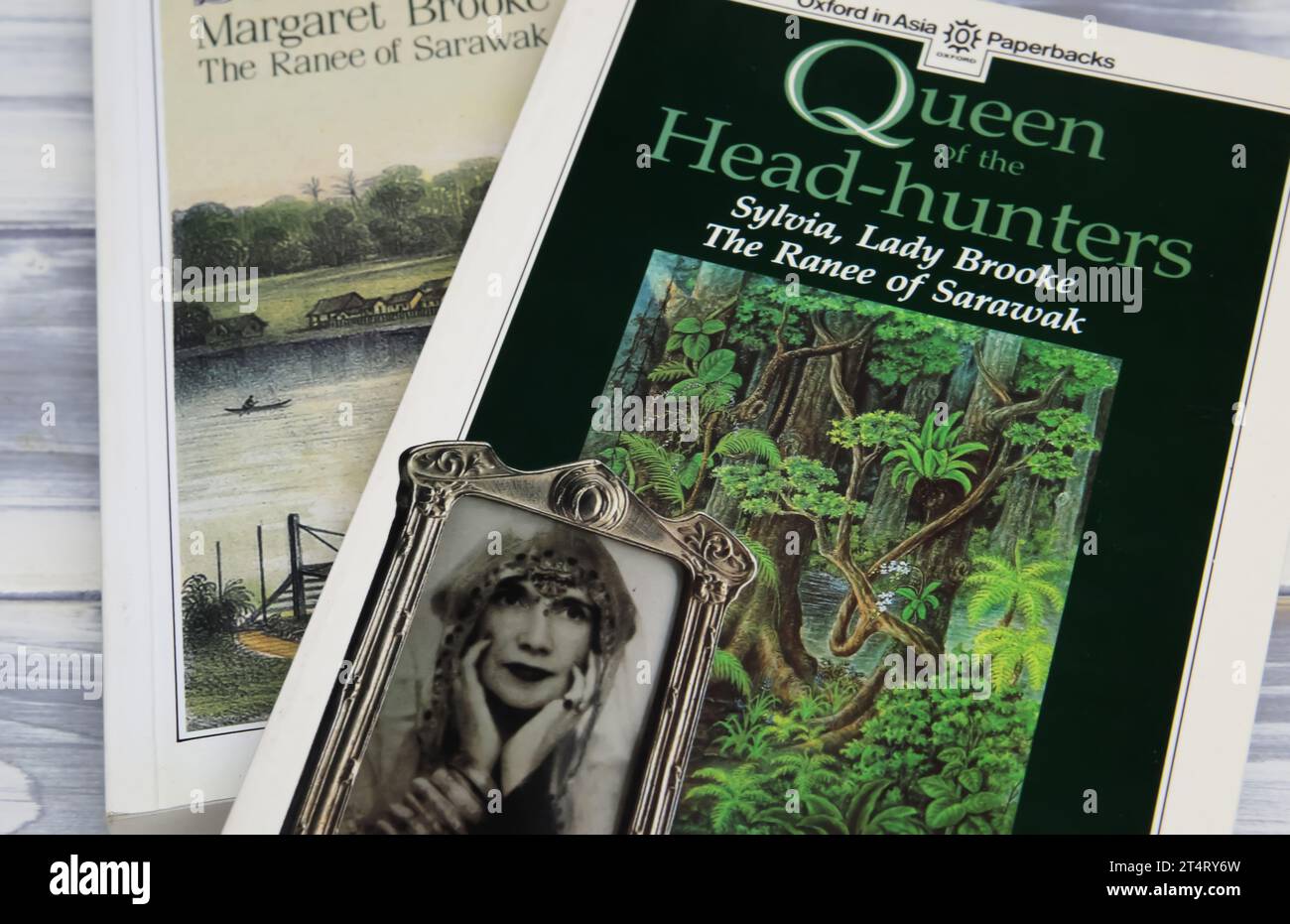 Viersen, Germany - October 9. 2023: Closeup of Lady Sylvia Brooke book cover Queen of the ...