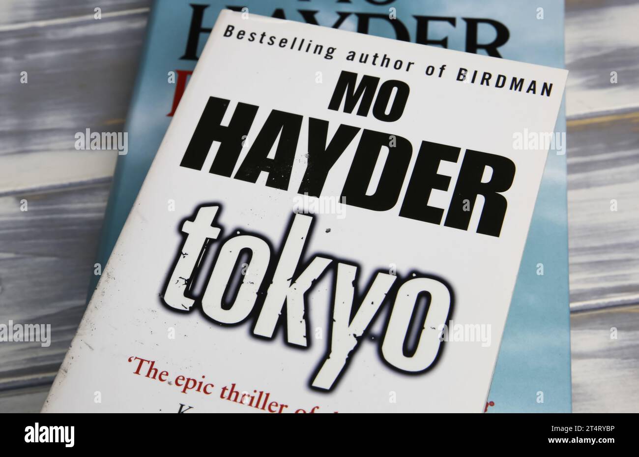 Viersen, Germany - October 9. 2023: Closeup of Mo Hayder book cover ...