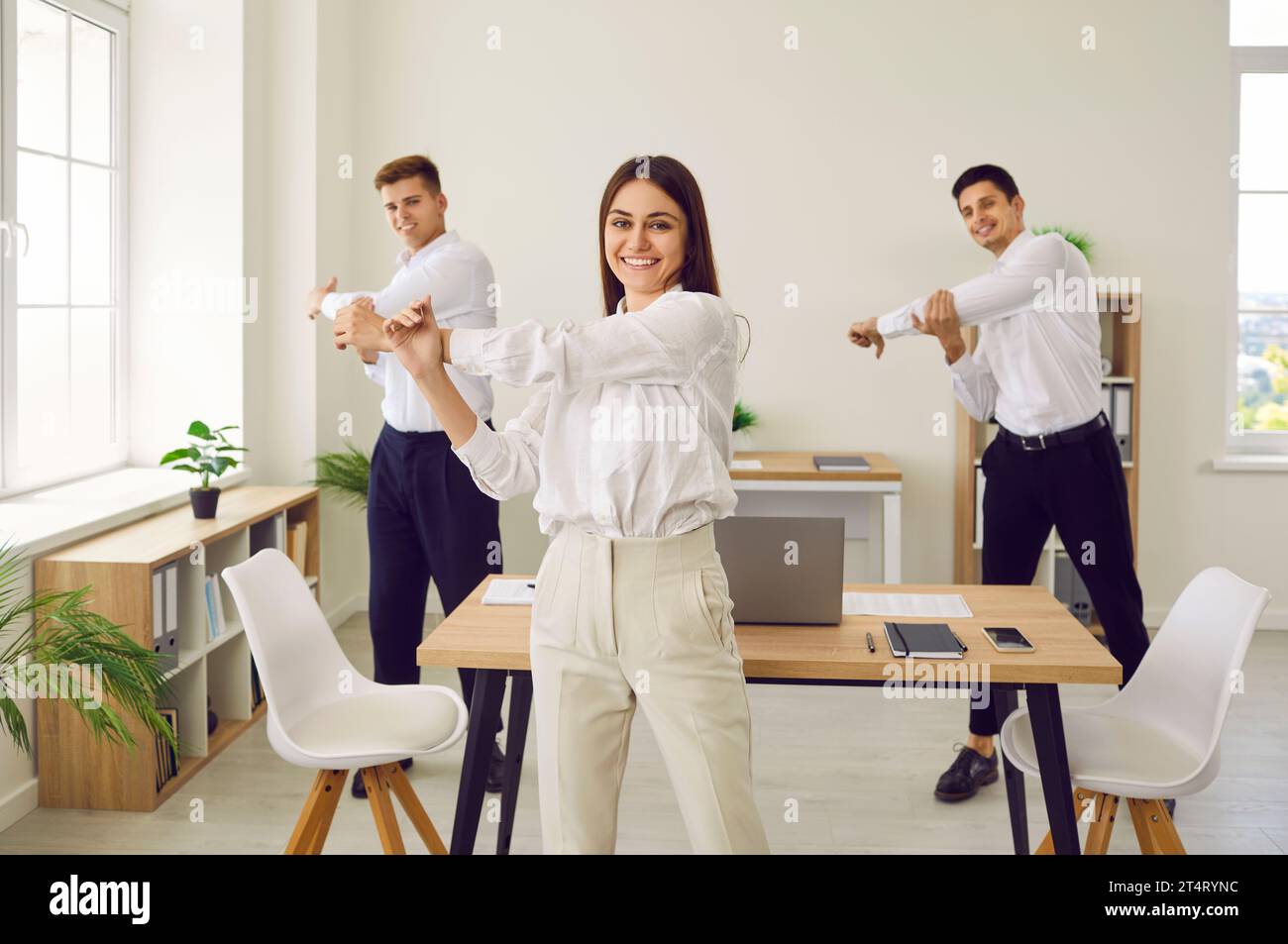 Office fun, wellness hi-res stock photography and images - Alamy