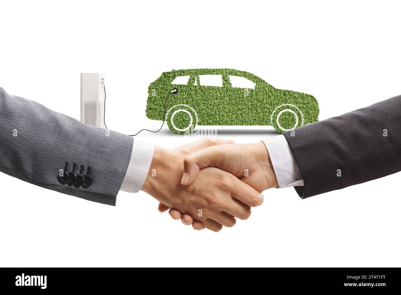 Man car shake hands hi-res stock photography and images - Alamy