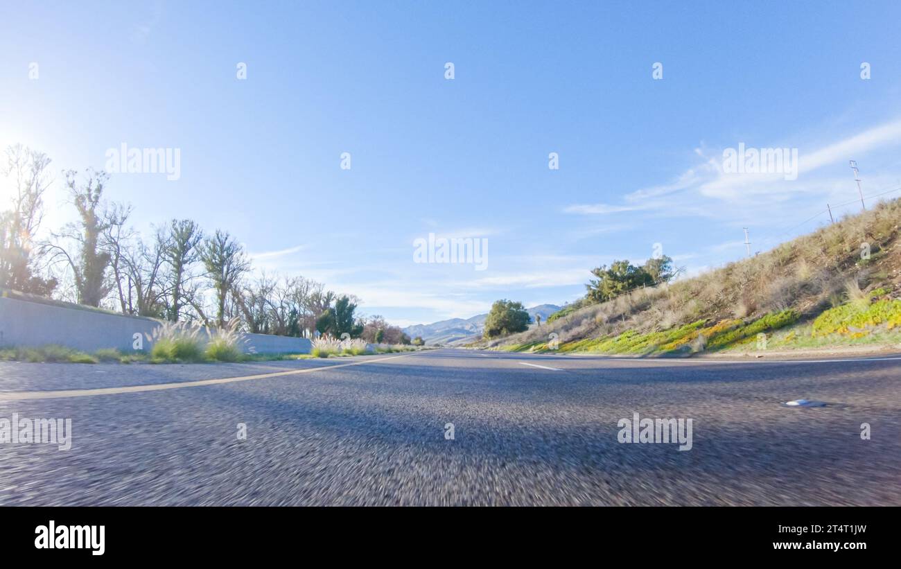 Daytime Journey on HWY 101 Near California Coast Stock Photo - Alamy