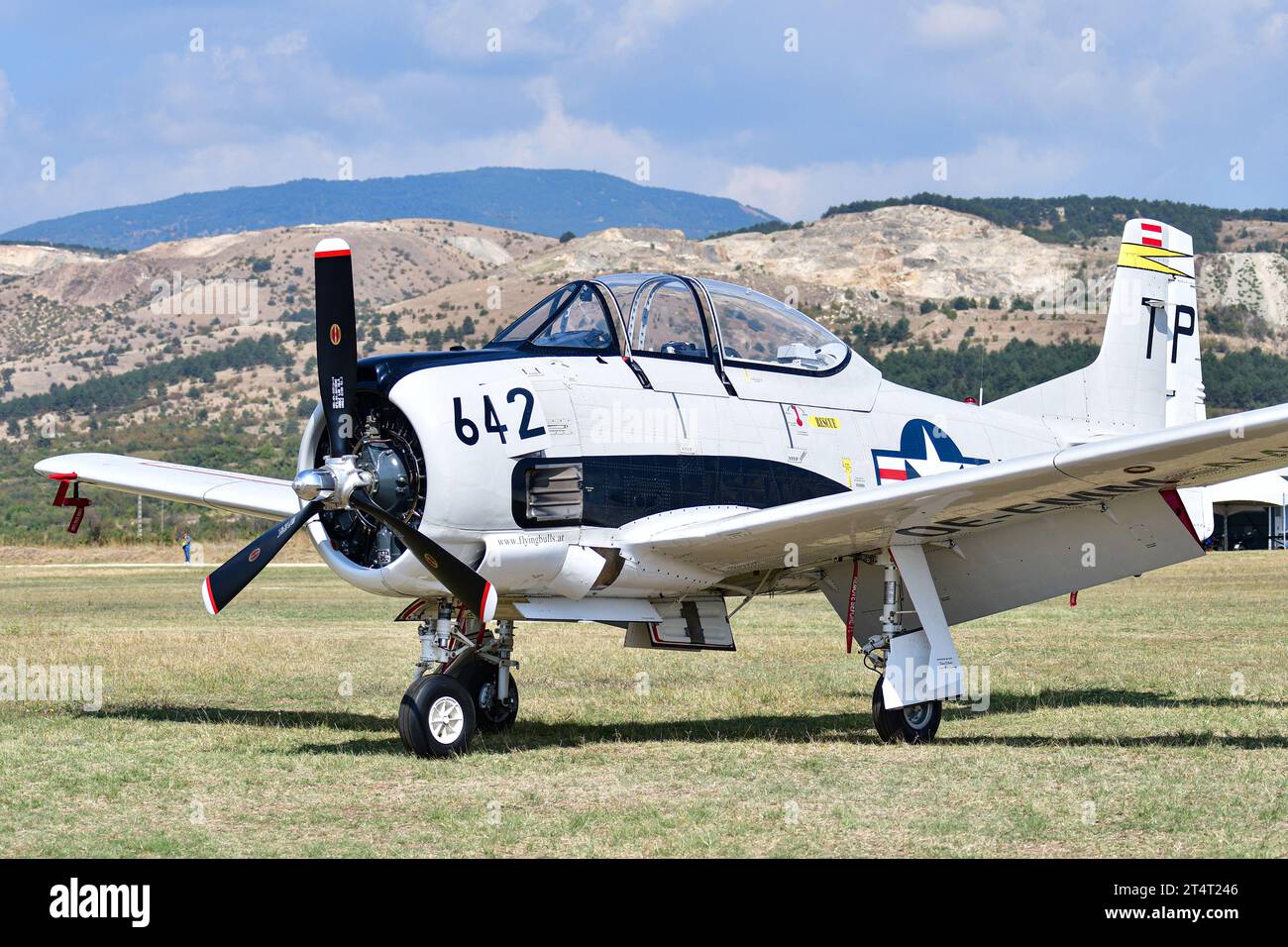 Macedonia, Stenkovec Sports Airport, a Grand Airshow was held. The T-28 ...