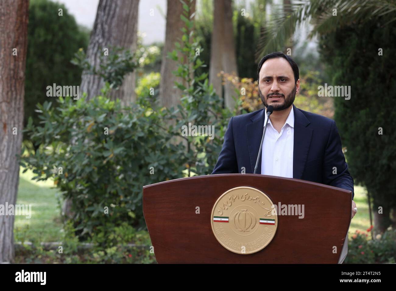 Tehran, Iran. 1st Nov, 2023. ALI BAHADORI JAHROMI, Iranian government ...