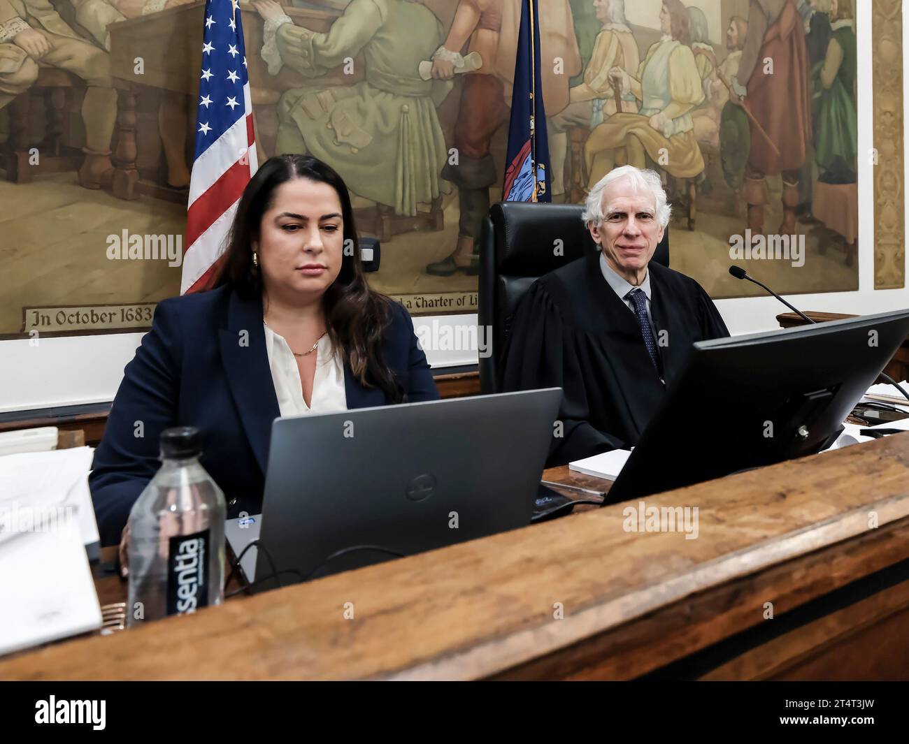 Judge Arthur Engoron presides over former President Donald Trump's ...