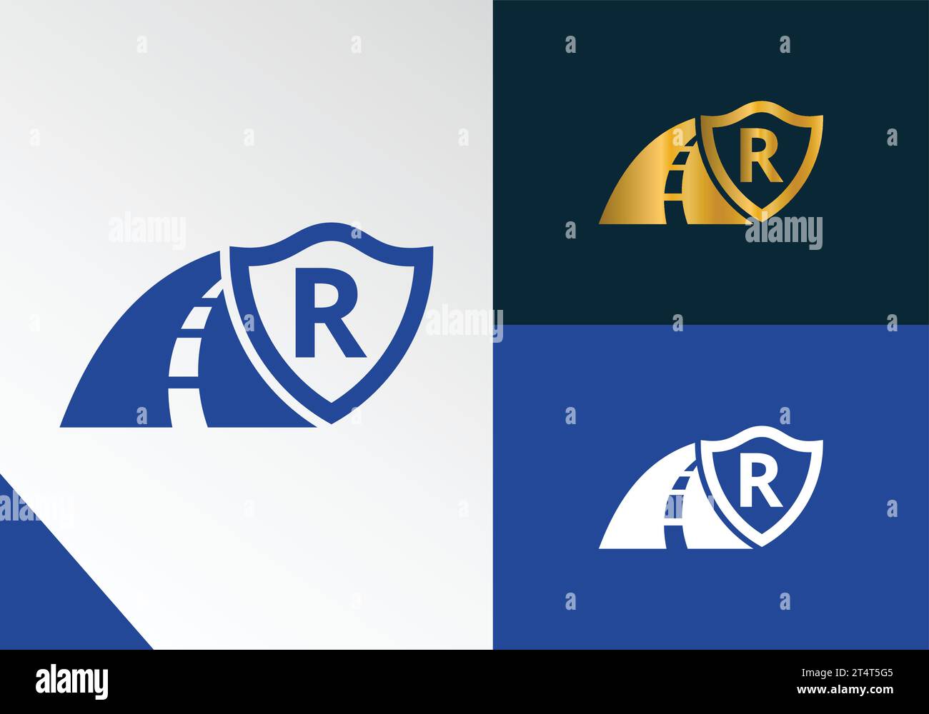 Letter R Transport Logo. logo for highway maintenance and construction ...