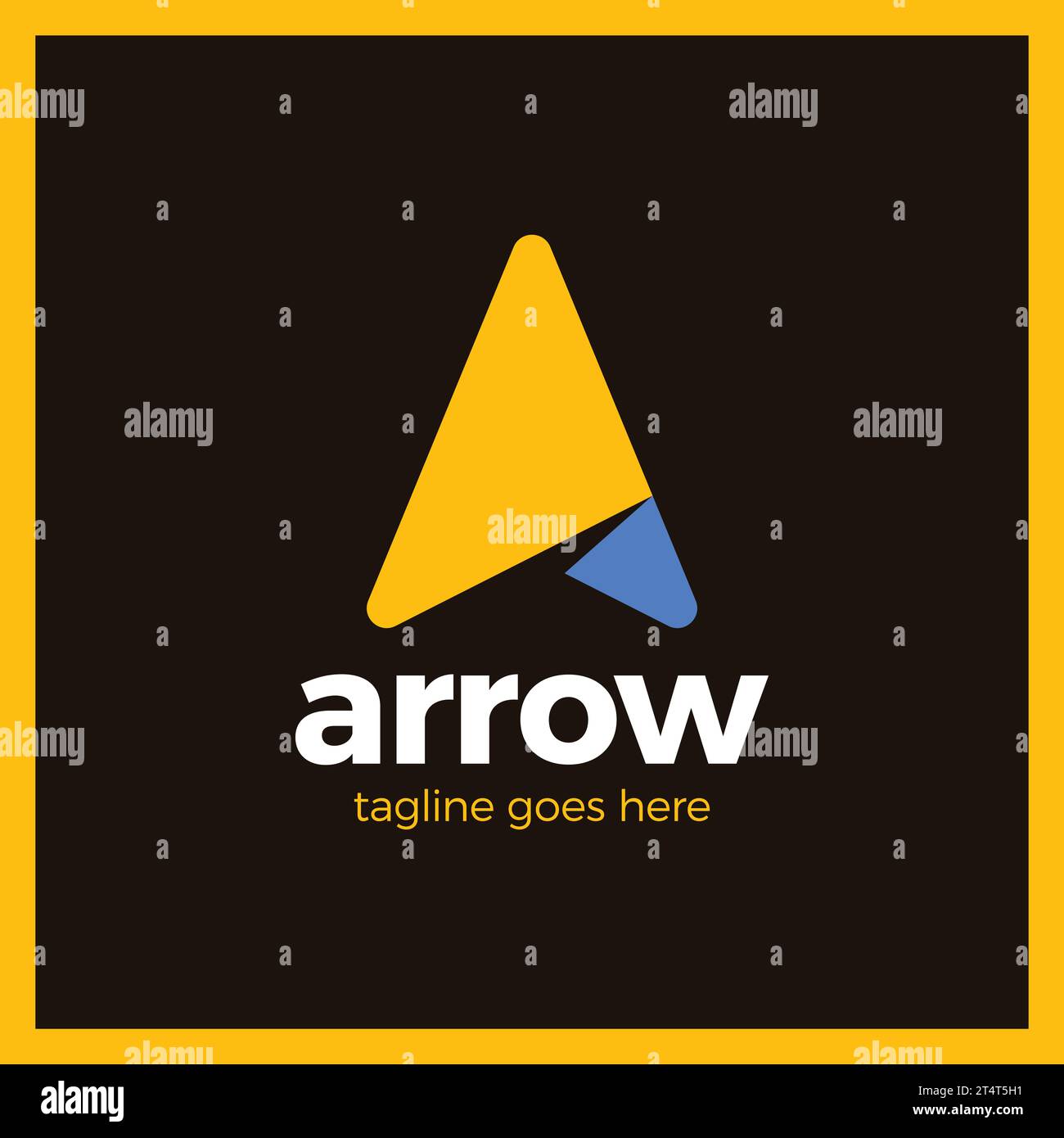 Letter a line top arrow logo Royalty Free Vector Image Stock Vector ...