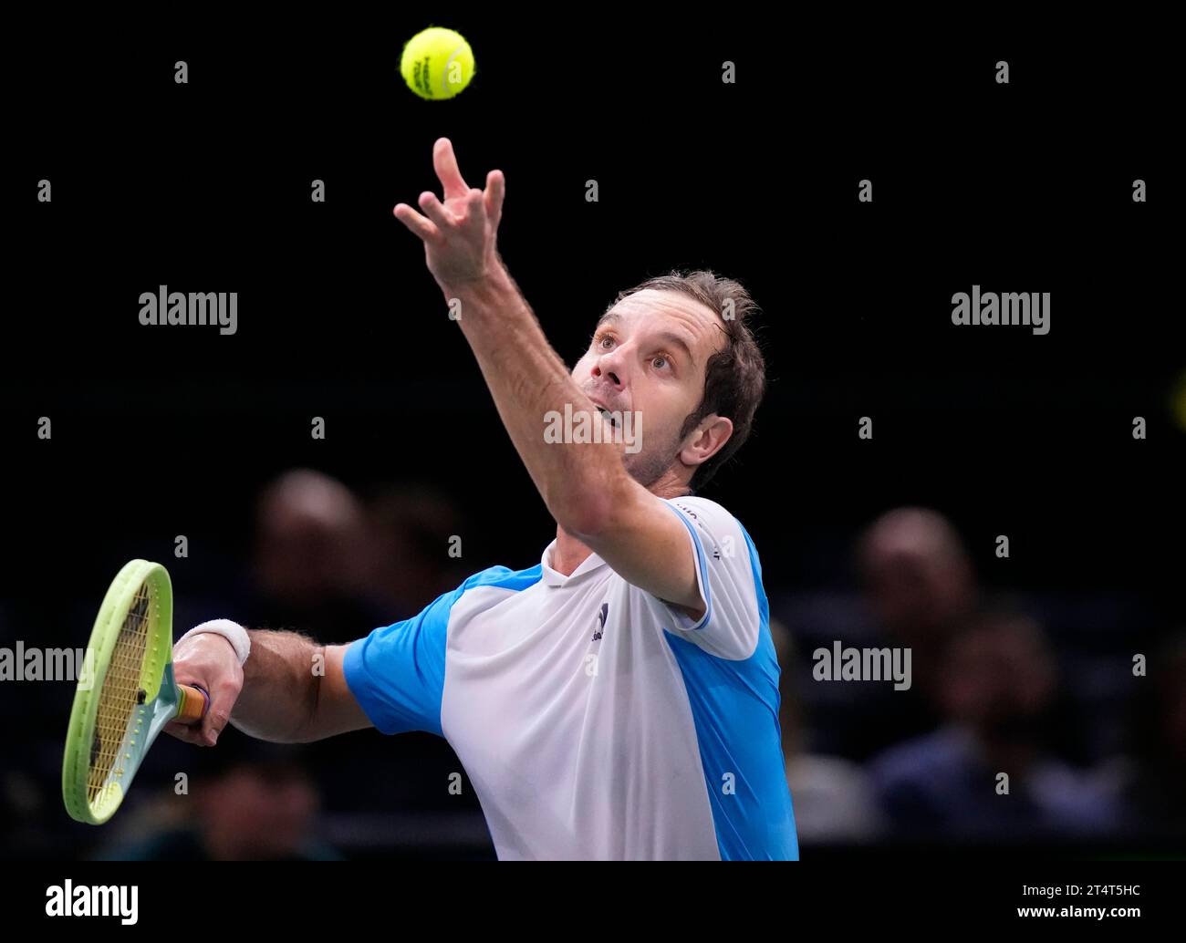 PARIS, FRANCE - OCTOBER 30: RICHARD GASQUET (FRA) during the round of ...