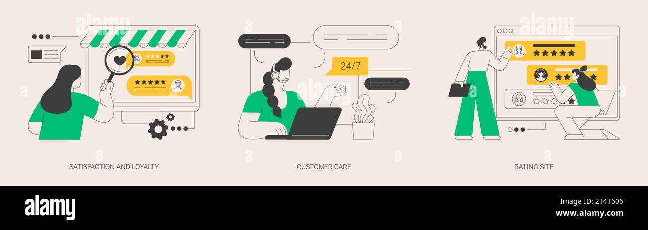 Client feedback tracking abstract concept vector illustrations Stock ...