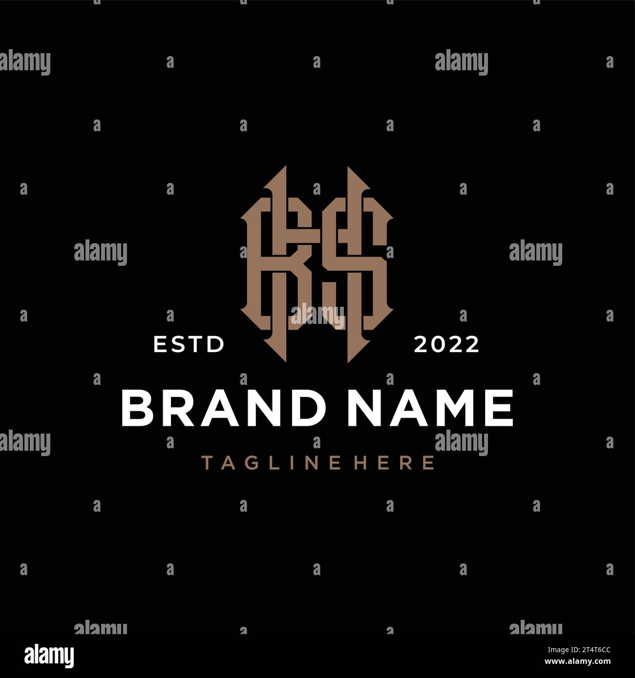 Monogram Initial Letter Bhs Logo Design Royalty Free Vector Stock Vector Image And Art Alamy